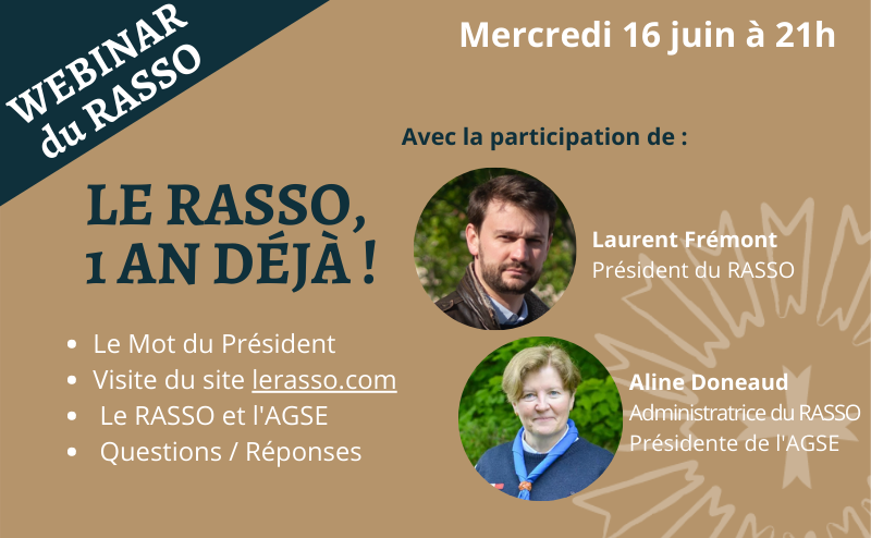 WEBINAR du RASSO - Le RASSO, 1 an déjà